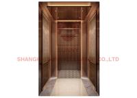 China 500kg Titanium Mirror Etching Stainless Steel Passener Villa Elevator With Good Quality for sale