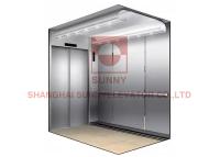 China 2000kg Load Residential Elevator With Hairline-Etched Stainless Steel Hospital Elevator for sale