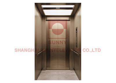 China 450kg-1600kg Mirror Etching Machine Room Less Elevator With Morden Design for sale