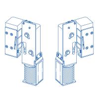 China 9/10mm Width Of Guide Rails Electronic Safety Gear Access Elevator Parts for sale