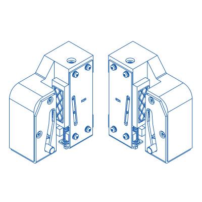 China 575-2800Kg P+Q Elevator Progressive Safety Gear Lift Spare Parts for sale