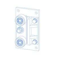 China Elevator Backpack Roller Guide Shoes With Material PU Spare Parts Elevator for sale