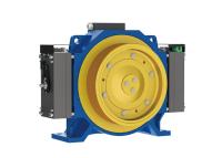 China 1.0–1.75 m/s Rated Speed Permanent Magnet Synchronous Gearless Traction Machine with Φ320 mm Sheave and 3000 kg Load for sale