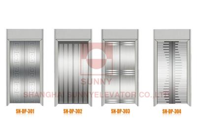 China Mirror / Hairline / Etched Elevator Door Plates Panel Elevator Parts For Passenger Lift for sale