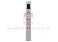 China CE ISO Hairline Stainless Steel Panel Elevator COP With Round Button For Elevator Parts for sale