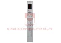 China CE ISO Hairline Stainless Steel Panel Elevator COP With Round Button For Elevator Parts for sale