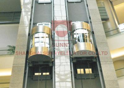 China Stainless Steel Panoramic Elevator Apartment Sightseeing Elevator For Passenger for sale