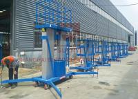China 1.1kw Aerial Work Platform Aluminum Alloy Mast Lift AC220/50Hz for sale