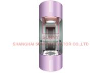 China 1000kg Center Opening Door Sightseeing Vvvf Panoramic Glass Lift Elevator for sale