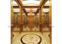 China Hairline Stainless Steel 1600kg Load Vvvf Residential Elevator for sale