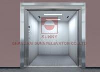 China Machine Room 1500mm Pit Load 2000kg Freight Elevator Stainless Steel for sale