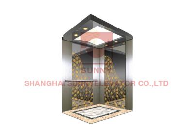 China 450kg 1.75m/S Passenger Gearless Observation Elevator With Deceleration Device for sale