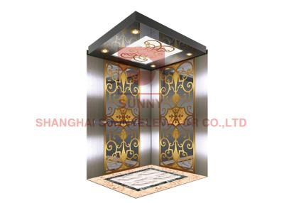 China 1.0m/S 630kg Stainless Steel Meshing With Passenger Elevator For Office Building for sale