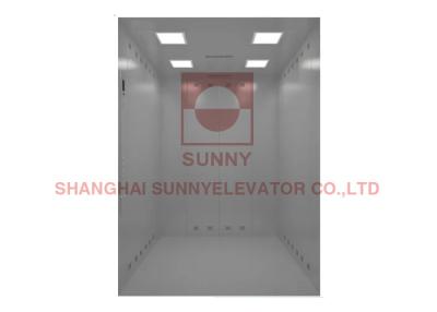 China 5000kg T Guide 0.25m/S Warehouse Goods Elevator Lift Center Opening Door for sale
