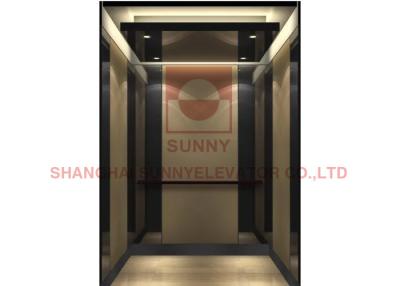 China MRL Machine Roomless 320kg Wooden Private Home Passenger Lift for sale
