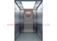 China Hairline SS Machine Roomless 630kg Gearless Traction Elevator for sale