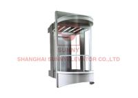 China 630kg VVVF Wooden Handrail 3C Building Glass Panoramic Elevator for sale