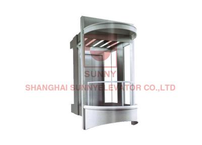 China 630kg VVVF Wooden Handrail 3C Building Glass Panoramic Elevator for sale