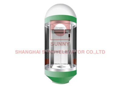China Permanent Magnet Synchronous AC Drive 1650Kg 2.0m/S Panoramic Elevator for sale