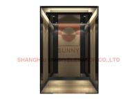 China 800kg Gearless VVVF Residential MRL 6 Passenger Lift With Marble Floor for sale