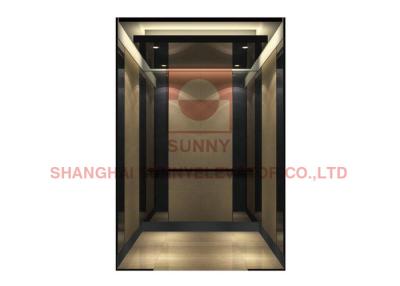 China 800kg Gearless VVVF Residential MRL 6 Passenger Lift With Marble Floor for sale