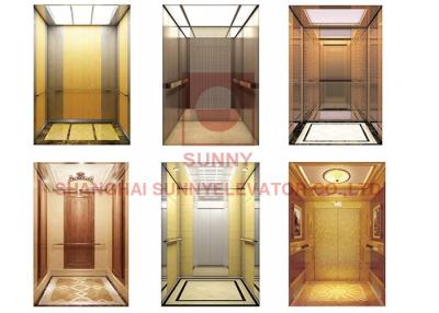 China ISO9001 Transparent Glass Observation VVVF Machine Room Less Elevator for sale