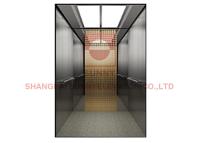 China 1600kg 1.0m/S Low Noise Etched SS Machine Room Less Elevator for Building for sale