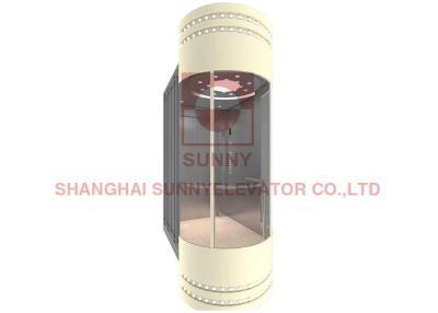 China 1600kg 3.0m/S Stainless Steel Residential Glass Panoramic Elevator for sale