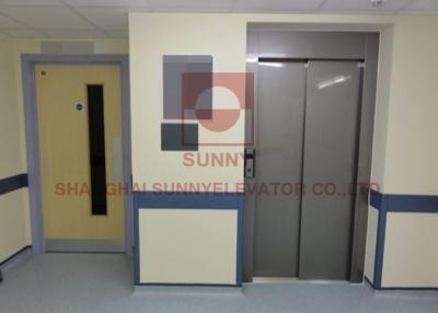 China 2000kg AC VVVF Medical Hospital Elevator Low Noise  2P Telescopic Opening Doors for sale