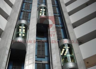 China 1000kg Gearless VVVF Control Panoramic Elevator Center Opening Door for sale