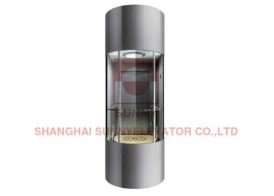 China Vvvf Control PVC Flooring Panoramic Elevator With Machine Room for sale