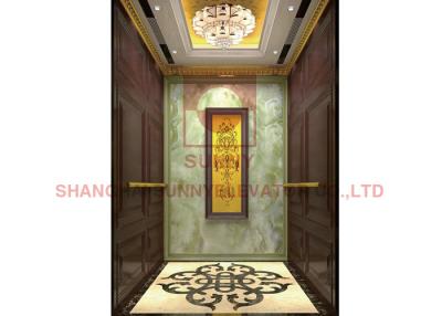 China 1600kg Mirror Etching Passenger Elevator Lift 304 Stainless Steel for sale