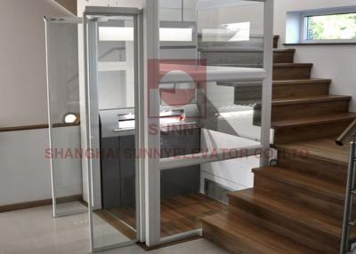China 320kg Load Residential Vvvf Control Mini Elevator Lift 0.3m/S for sale