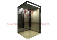 China Mirror Stainless Steel Plate Passenger Elevator Lift With With Black Titanium for sale