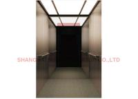 China 400kg VVVF Residential Elevator Lift With Rose Gold Etched Stainless Steel for sale