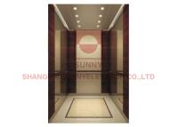 China Vvvf Control 400kg Load Residential Glass Elevator With Wood Veneer for sale