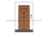 China VVVF Control System Passenger Elevators With Wood Grain Decorative Steel Plate for sale