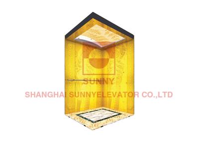 China 1000kg Load Vvvf Machine 1.75m/S Passenger Elevator With Gold for sale