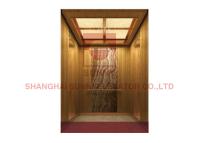 China Wood Veneer Hairline 2.0m/S Commercial Residential Home Elevators Rose Gold for sale