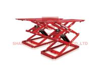 China 380V 3000kg Double Cylinder Drive Ultra Thin Vertical Scissor Lift for sale