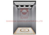 China Mirror Etching Stainless Steel 1600kg Passenger Elevator For Office Building for sale