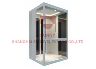 China 2000kg Full Collective Control Wood Decoration Cabin For Panoramic Elevator for sale