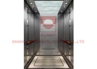 China Mirror Etched Stainless Steel Shop Mrl Passenger Lift 6.0m/S Speed VVVF for sale