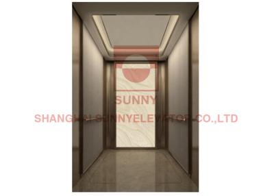 China 1000kg Commercial Building MRL Roomless Passenger Elevator With Elevator Wire Rope for sale