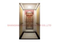 China Steel Band Rose Gold Mirror Modern Residential Elevator , Lift Home Elevator for sale