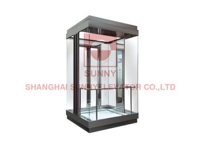 China FUJI Modern Panoramic Tetragonal Glass Sightseeing Elevator With CE for sale