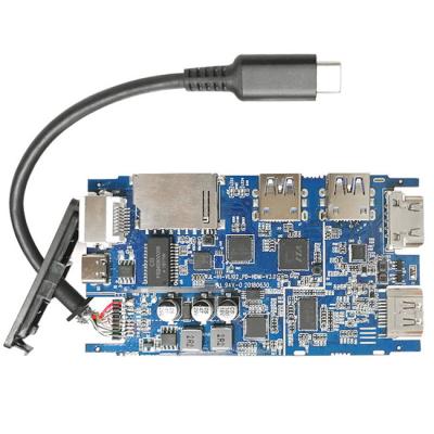 China 0.25OZ Electronics PCB Assembly With USB Card Reader VGA RJ45 PD Charging Port for sale