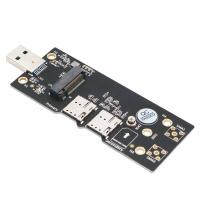China NGFF(M.2)  To USB 3.0 Adapter With Dual  NANO SIM Card Slot For 3G/4G/5G Module for sale
