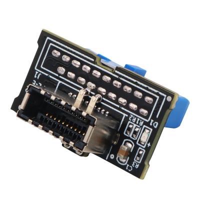 China Vertical USB 3.1 Key-A Type-E To USB 3.0 20Pin Extension Adapter for sale
