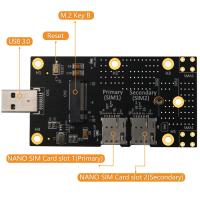 China NGFF(M.2)  To USB 3.0 Adapter With Dual  NANO SIM Card Slot For 3G/4G/5G Module for sale